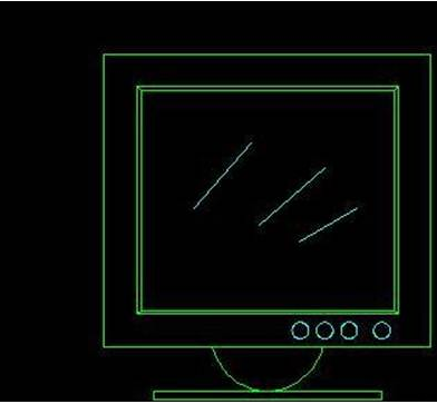 CAD怎么画一个电脑显示器的平面图？ - 羽兔网