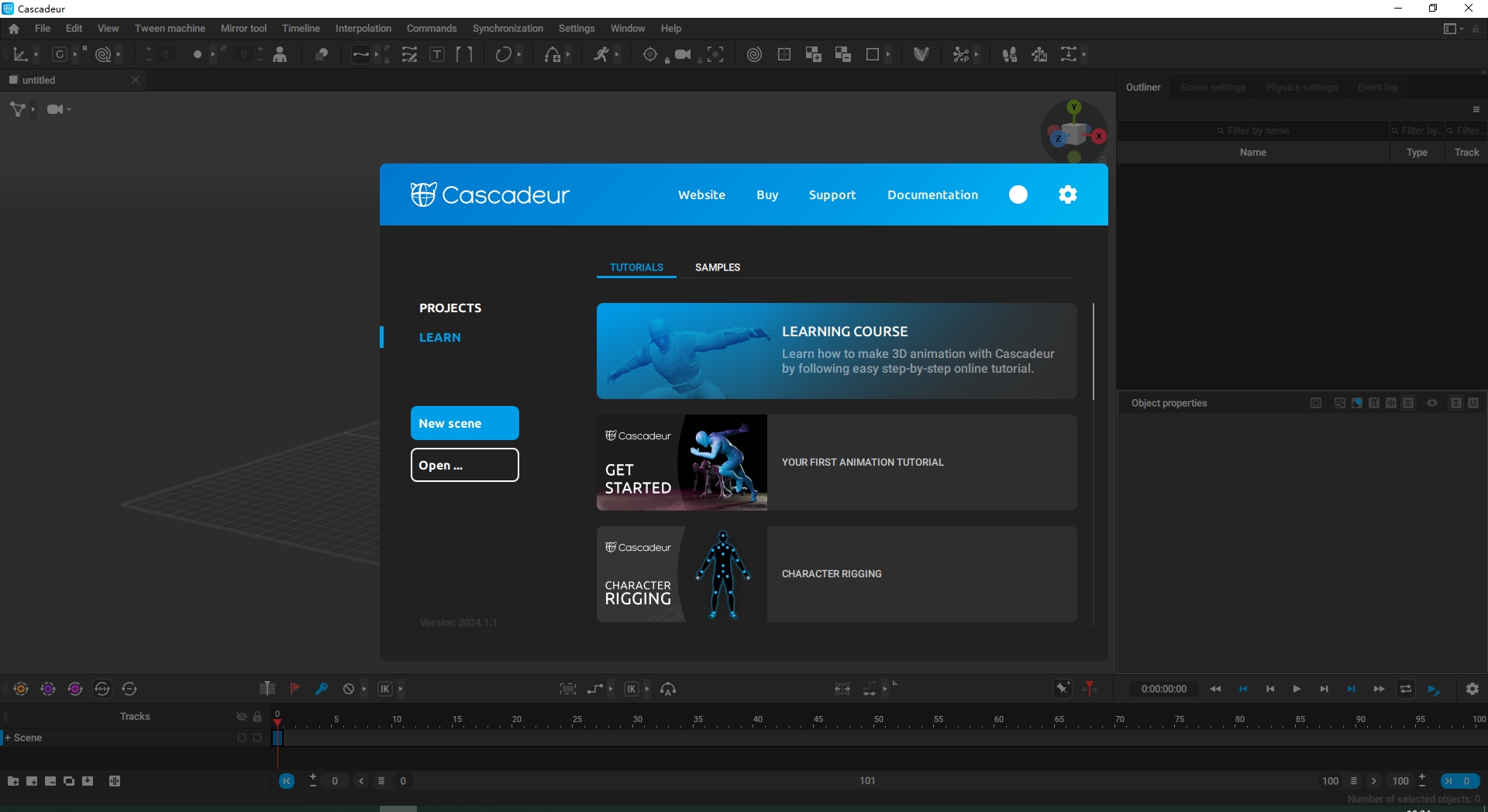 【亲测能用】Cascadeur v2024.1.1英文版-免费下载-羽兔网