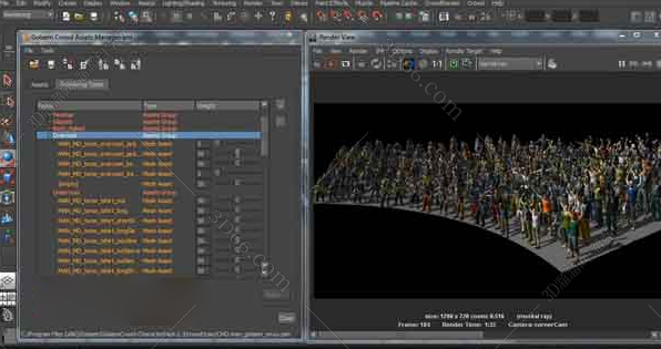 【亲测能用】Maya集群动画插件：Golaem Crowd v6.4.3下载-羽兔网