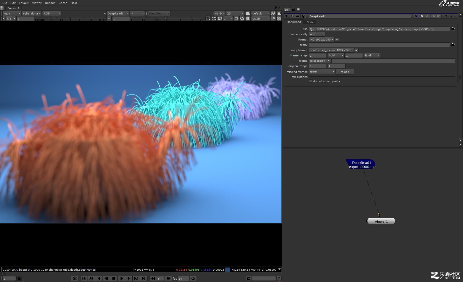 3dsMax-VRay-Nuke 深度合成图文教程 - 羽兔网