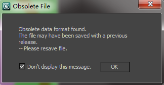 3dmax提示的obsolete data format found是什么意思 - 羽兔网