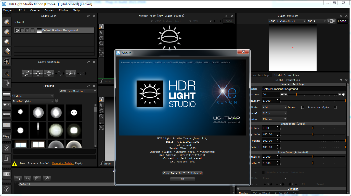 【亲测能用】Lightmap HDR Light Studio Carbon 7.4.0【三维渲染室内摄影棚灯光HDR环境软件】 附接口插件-羽兔网