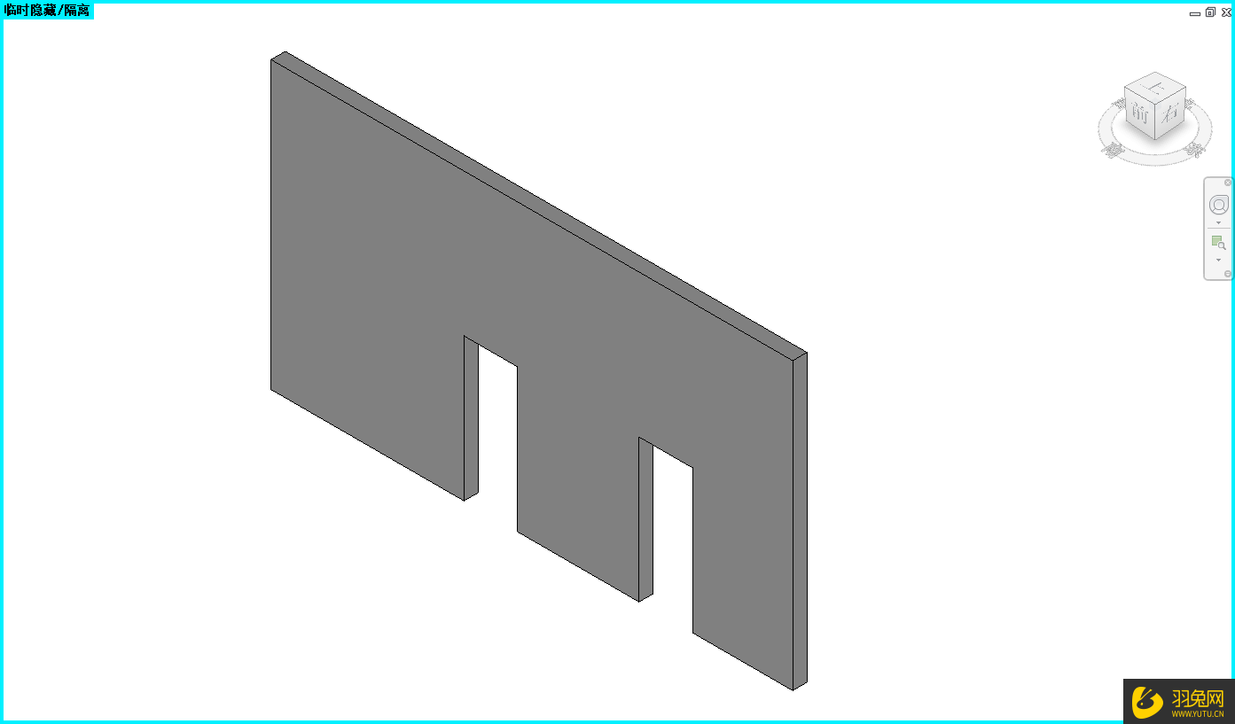 Revit怎么使用临时隐藏/隔离？Revit使用临时隐藏/隔离的方法-羽兔网