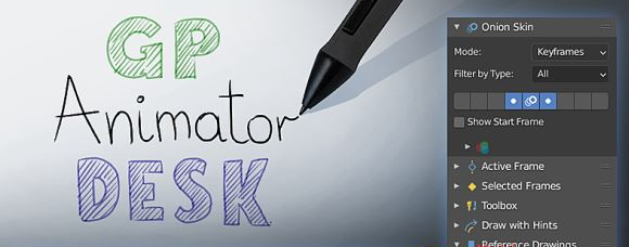 【亲测能用】【Blender插件】Blender手绘线条动画插件 GP Animator Desk v1.6.0 免费下载-羽兔网