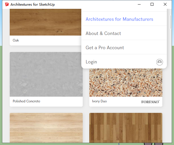 【亲测能用】Architextures v1.1.577 高清无缝纹理草图大师插件【支持SketchUp2017-2022】官方免费版下载-羽兔网