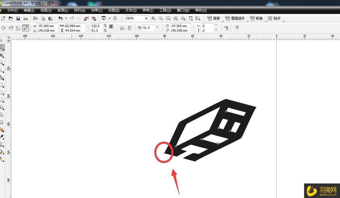 CorelDraw怎么扭曲图形？CDR软件利用扭曲工具扭曲图形教程-羽兔网