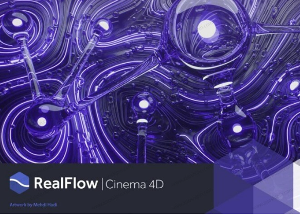 【亲测能用】【C4D插件】RealFlow C4D流体模拟插件 NextLimit RealFlow V3.3.6.0058 For Cinema 4D R23-R26 英文版下载-羽兔网