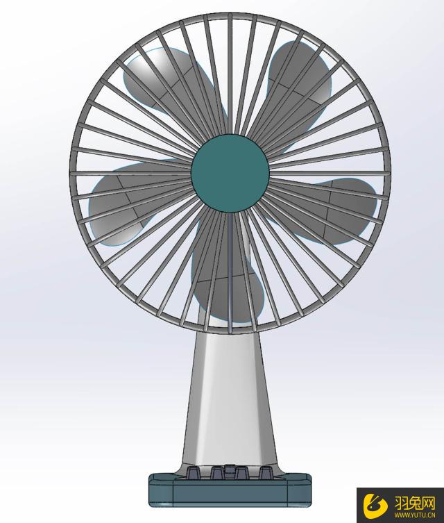 SolIDworks造型练习之电风扇-羽兔网