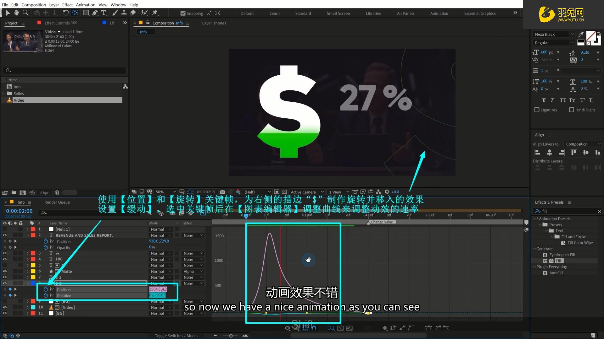 AE数据图表可视化动效怎么做？AE数据图表可视化动效制作教程-羽兔网