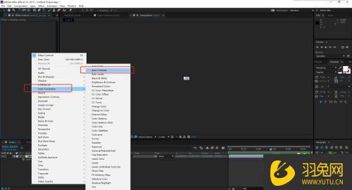 AE给素材添加Auto contrast效果的教程-羽兔网