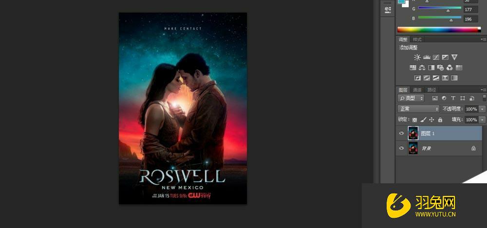 PS切割海报效果怎么制作?-羽兔网