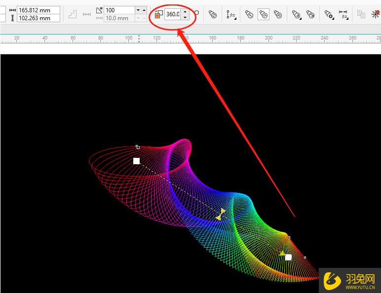 CDR渐变彩色线条图形怎么画？ - 羽兔网