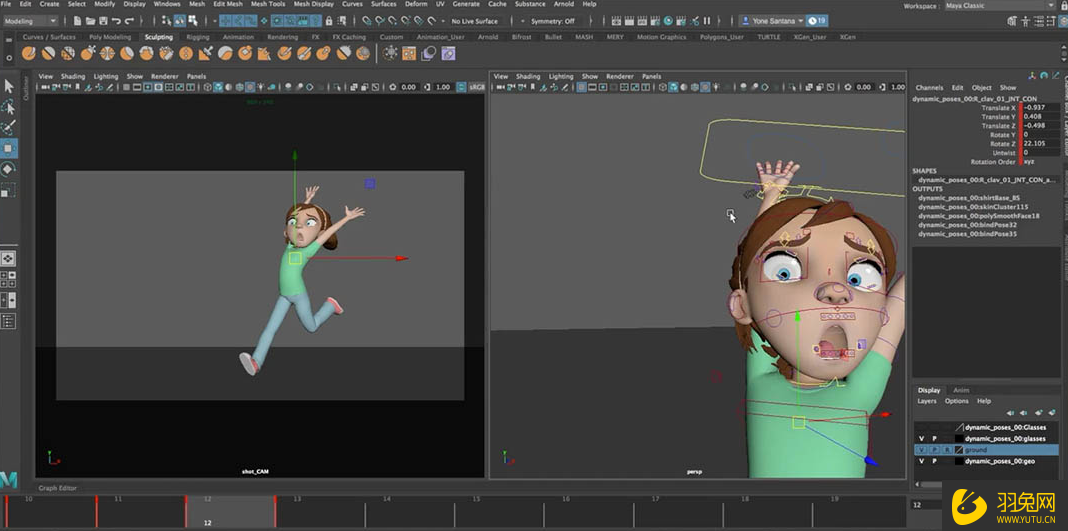 Maya动画制作的基本流程和技巧-羽兔网