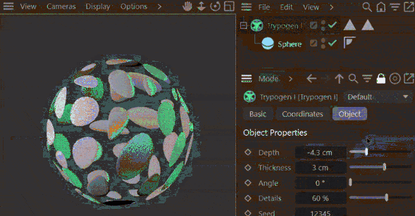 【亲测能用】Trypo Lite v1.1 for C4D R15-2023【多边形曲面细分圆孔镂空生成插件】免费版-羽兔网