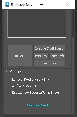 【亲测能用】Remove Modifiers v1.3（3dmax修改器移除插件下载）正式版-羽兔网