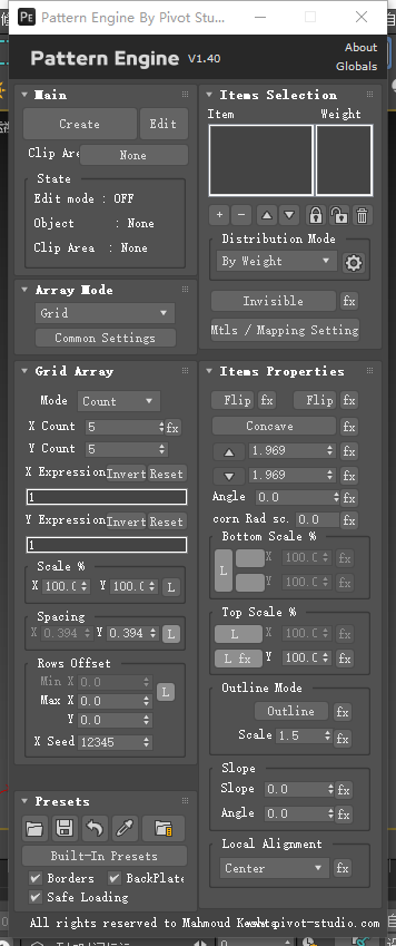 【亲测能用】Pivot Studio Pattern Engine 1.40（几何图形生成插件）官方正式版下载-羽兔网