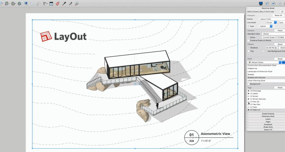 什么是SketchUp LayOut？SketchUp LayOut怎么加载官方隐藏剪贴薄？-羽兔网