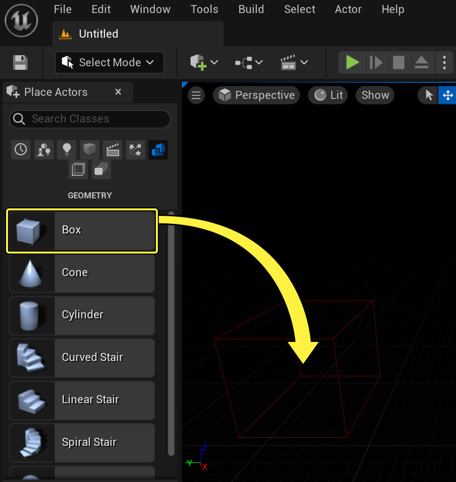 UE4怎么在关卡中放置Actor？UE4在关卡中放置Actor的操作方法 - 羽兔网